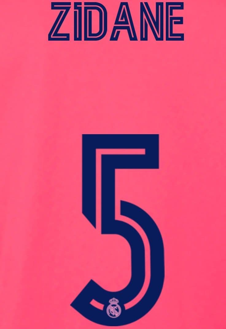 2020-21 Real Madrid UCL Home/Away Shirt ZIDANE 5 Official Player Issue ...