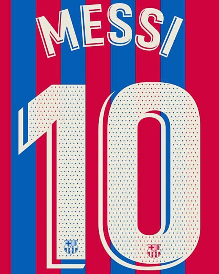 2021-22 Barcelona LA LIGA Home Shirt MESSI 10 Official Player Issue ...