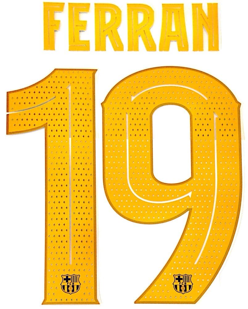 2021-22 Barcelona UCL/EUROPA Third Shirt FERRAN 19 Official Player ...