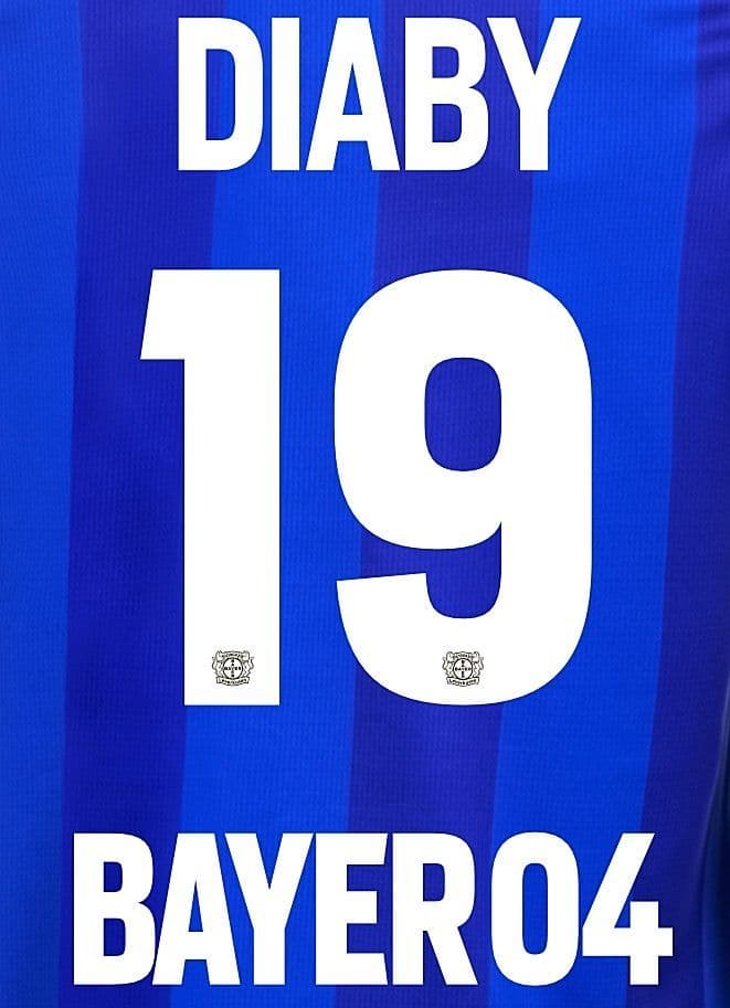 2021-22 Bayer Leverkusen Home/Third Shirt DIABY 19 Official ...