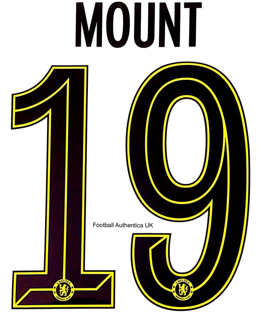 2021-22 Chelsea UCL & FA CUP Away Shirt MOUNT 19 Official Player Issue ...