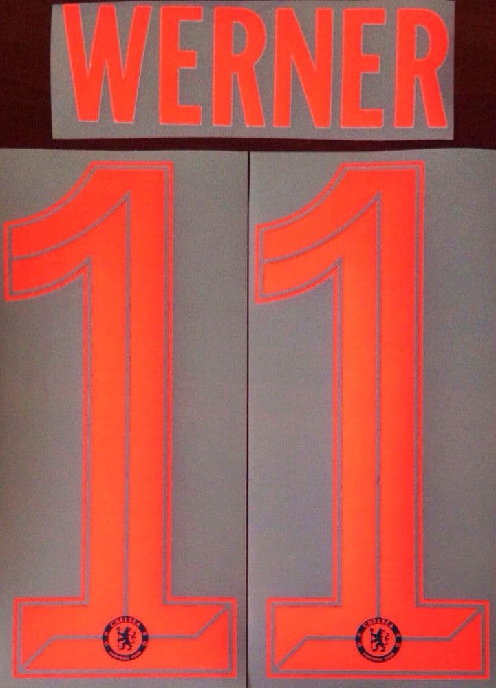 2021-22 Chelsea UCL & FA CUP Third Shirt WERNER 11 Official Player ...