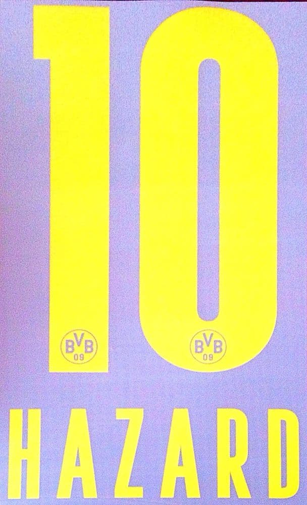 2021-22 Dortmund Away Shirt HAZARD 10 Official Player Issue Size Name ...