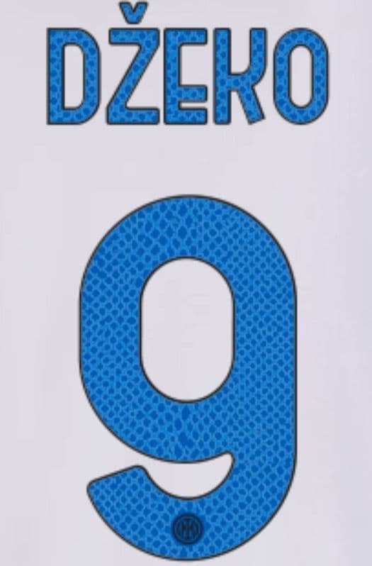 2021-22 Inter Milan DZEKO 9 Away Shirt Official Player Issue Size Name ...