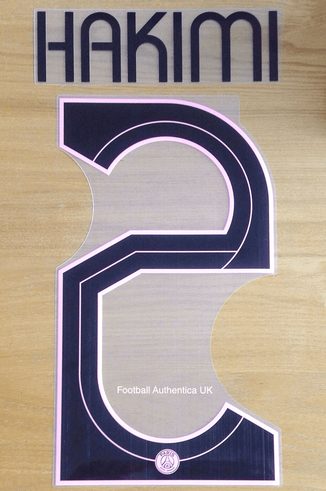 2021-22 PSG Paris St Germain UCL Away Shirt HAKIMI 2 Official Player ...