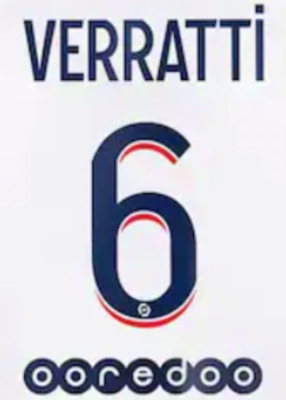 2021-22 PSG Paris VERRATTI 6 Fourth Shirt Official Player Issue Size ...