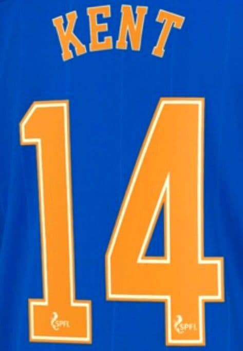 2021-22 Rangers Glasgow Home/Away Shirt KENT 14 Official Player Issue ...