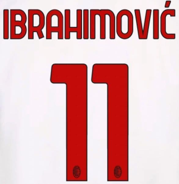 2022-23 AC Milan Away Shirt IBRAHIMOVIC 11 Official Player Issue Size ...
