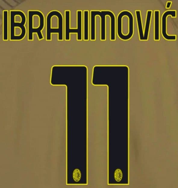 2022-23 AC Milan Third Shirt IBRAHIMOVIC 11 Official Player Issue Size ...