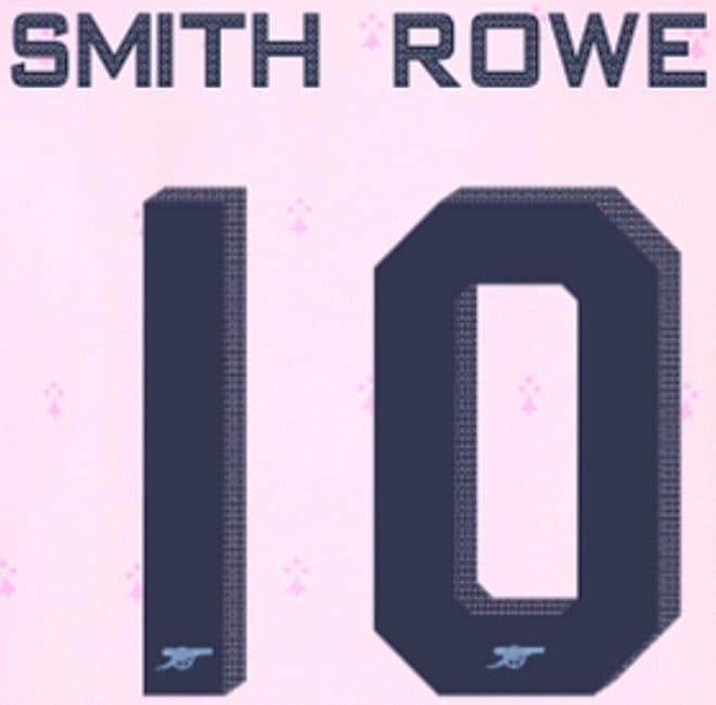 2022-23 Arsenal EUROPA & FA CUP Third Shirt SMITH ROWE 10 Official ...