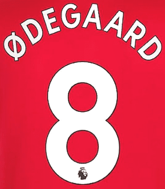 2022-23 Arsenal Home/Away Shirt ODEGAARD 8 Official Player Issue Size ...