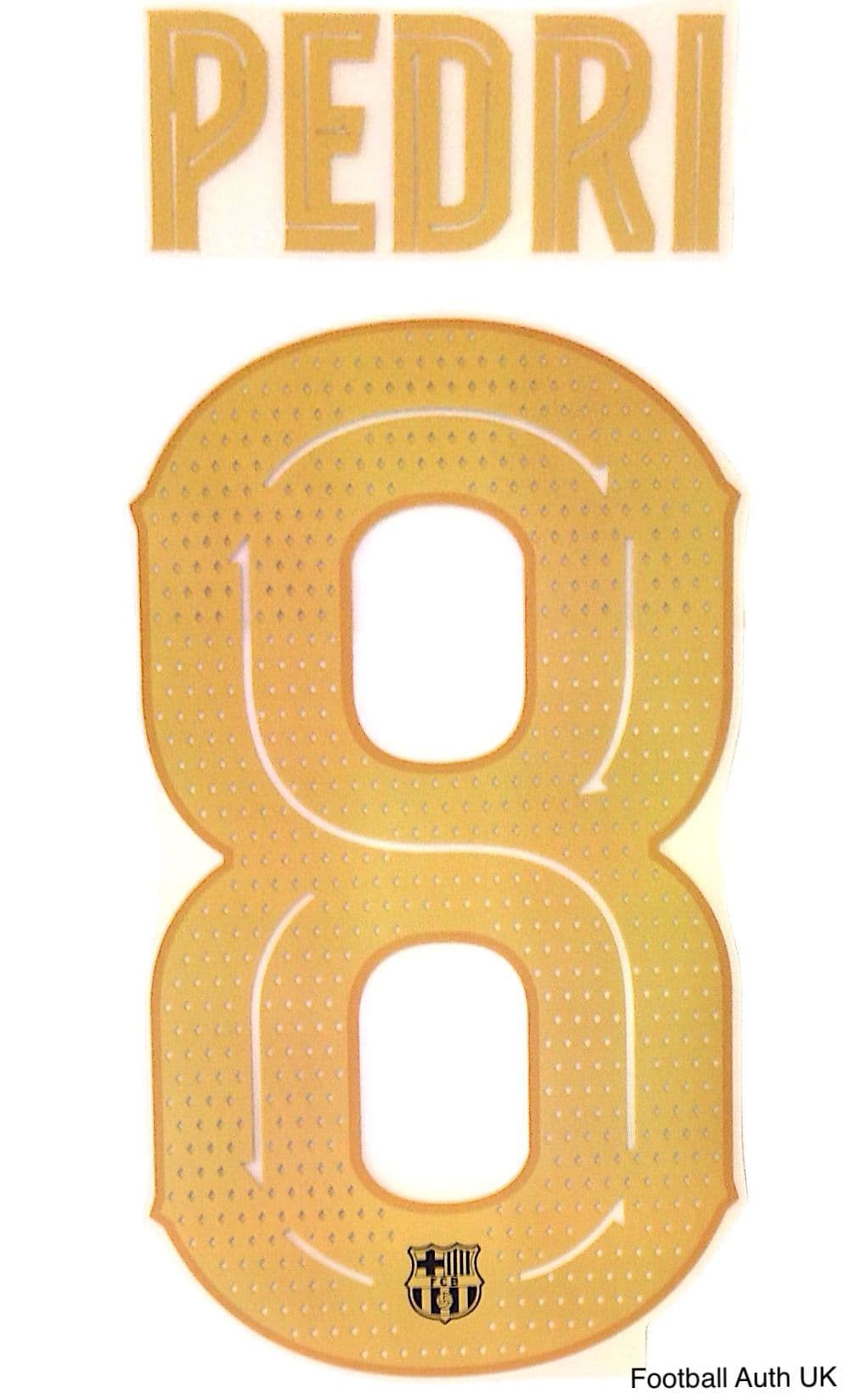 2022-23 Barcelona UCL Home Shirt PEDRI 8 Official Player Issue Match ...