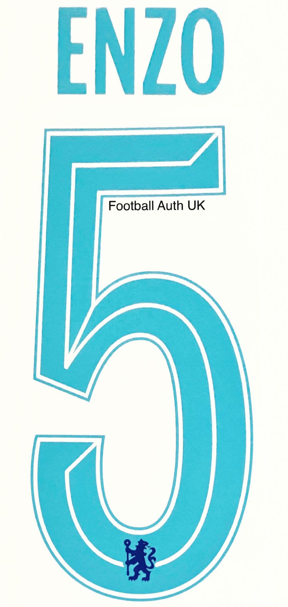 2022-23 Chelsea UCL & FA CUP Away Shirt ENZO 5 Official Player Issue ...