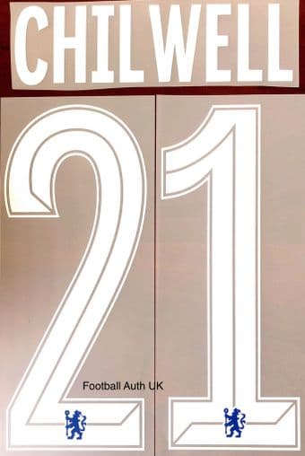 2022-23 Chelsea UCL & FA CUP Home Shirt CHILWELL 21 Official Player ...