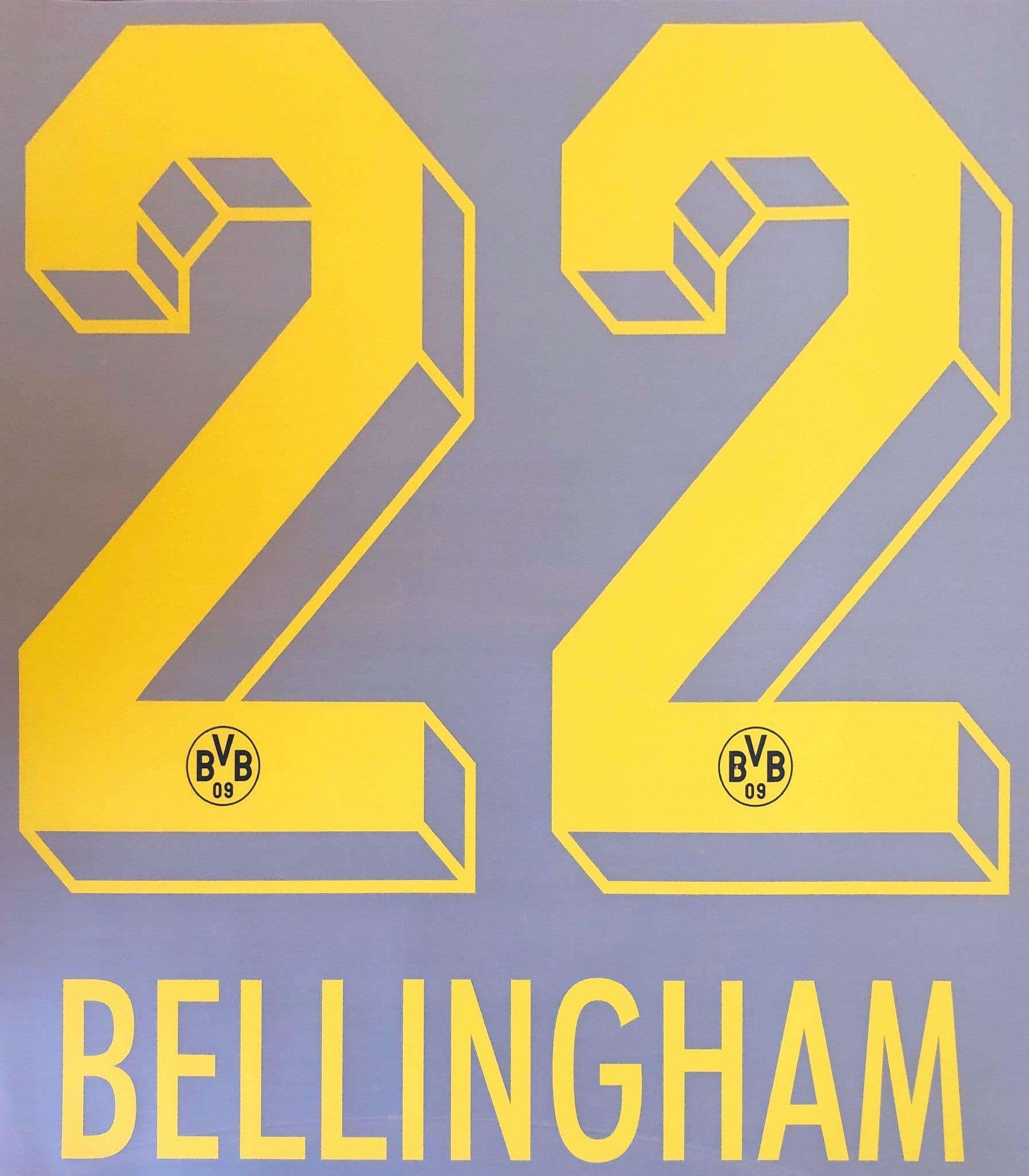 2022-23 Dortmund Away Shirt BELLINGHAM 22 Official Player Issue Size ...