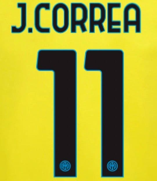 2022-23 Inter Milan Third Shirt J CORREA 11 Official Player Issue Size ...