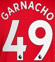 2022-23 Manchester United Home Shirt GARNACHO 49 Official Player Issue ...