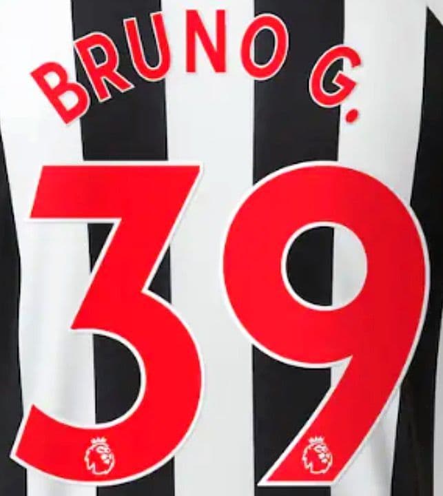 2022-23 Newcastle United Home Shirt BRUNO G 39 Official Player Issue ...