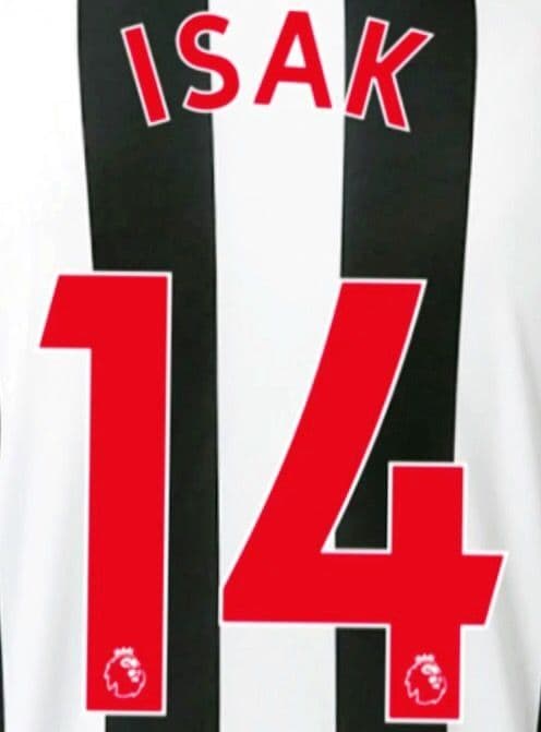 2022-23 Newcastle United Home Shirt ISAK 14 Official Player Issue Size ...