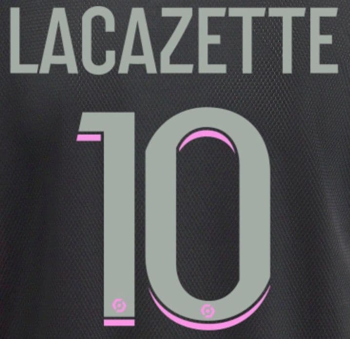 2022-23 Olympique Lyonnais Lyon LACAZETTE 10 Third Shirt Official ...