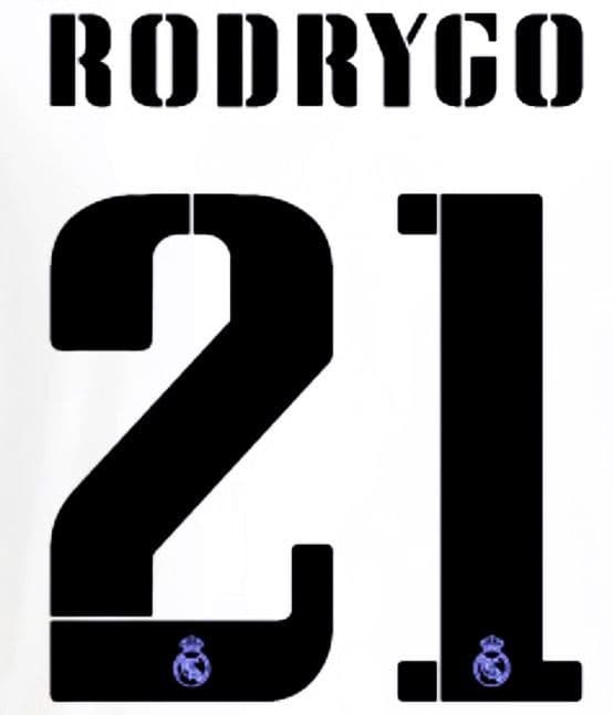 2022-23 Real Madrid UCL Home/Away Shirt RODRYGO 21 Official Player ...