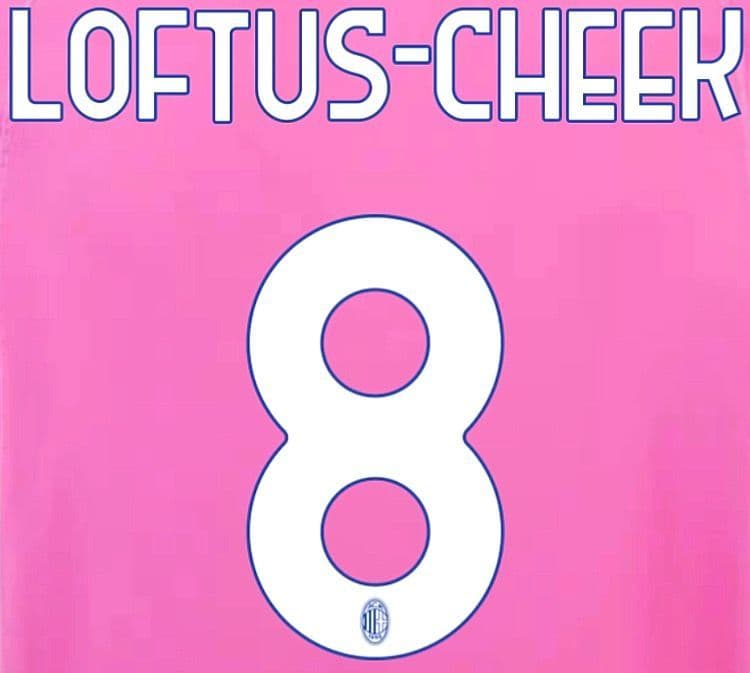 2023-24 AC Milan Third Shirt LOFTUS-CHEEK 8 Official Player Issue Size ...