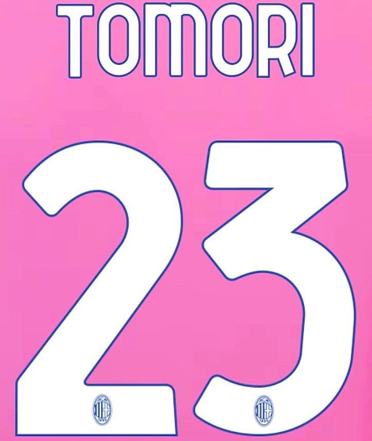 2023-24 AC Milan Third Shirt TOMORI 23 Official Player Issue Size Name ...