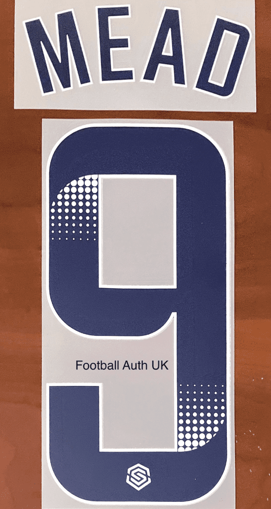 2023 24 Arsenal Stella Mccartney Away Shirt Mead 9 Official Player Issue Size Name Number Set