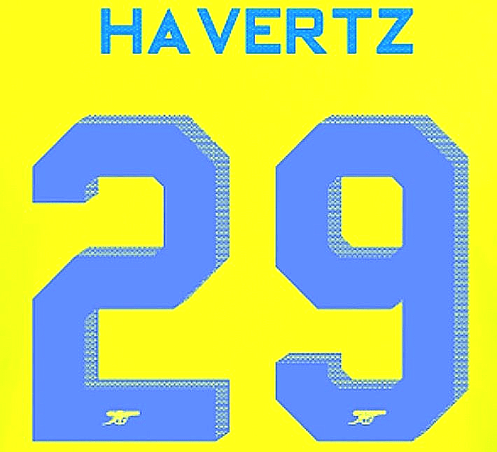 2023-24 Arsenal UCL & FA CUP Away Shirt HAVERTZ 29 Official Player ...