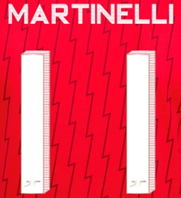 2023-24 Arsenal UCL & FA CUP Home Shirt MARTINELLI 11 Official Player ...