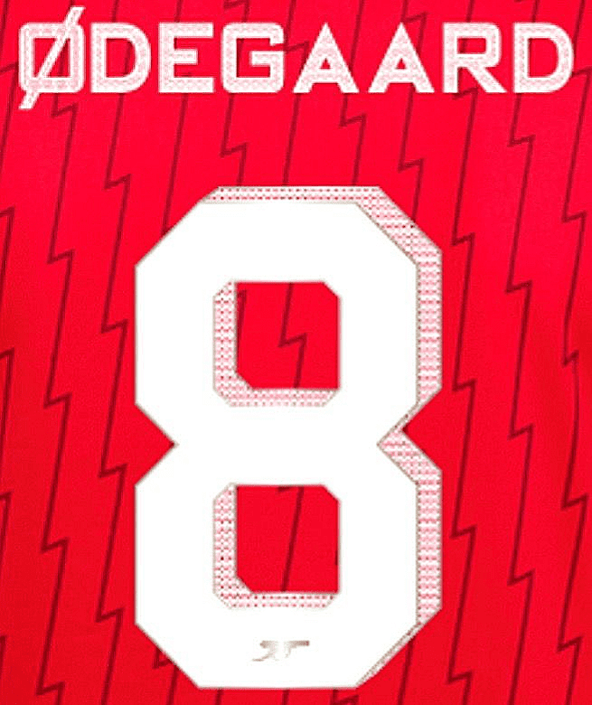 2023-24 Arsenal UCL & FA CUP Home Shirt ODEGAARD 8 Official Player ...
