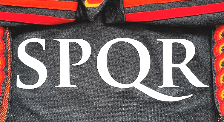 2023-24 AS Roma SPQR Third Shirt Official Player Issue Size Football ...