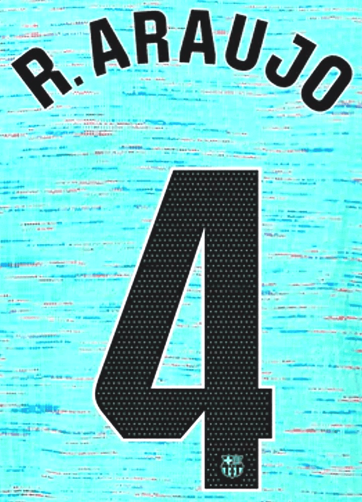 2023-24 Barcelona LA LIGA Third Shirt R ARAUJO 4 Official Player Issue ...