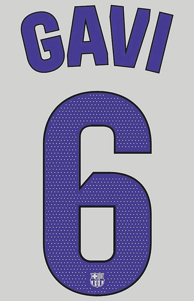 2023-24 Barcelona SENYERA Fourth Shirt GAVI 6 Official Player Issue ...