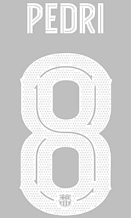 2023-24 Barcelona UCL Home Shirt PEDRI 8 Official Player Issue Size ...