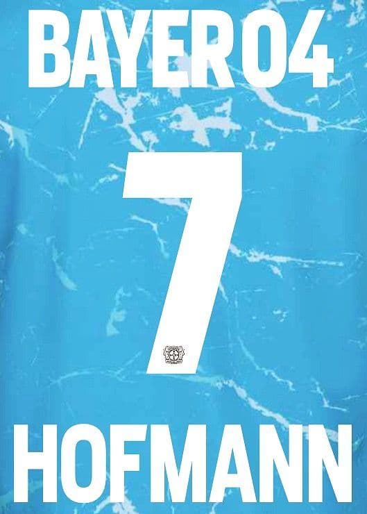 2023-24 Bayer Leverkusen Third Shirt HOFMANN 7 Official Player Issue ...