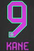 2023-24 Bayern Munich Away Shirt KANE 9 Official Football Name Number Set