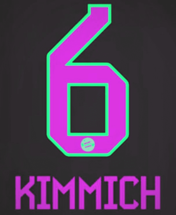 2023-24 Bayern Munich Away Shirt KIMMICH 6 Official Football Name ...
