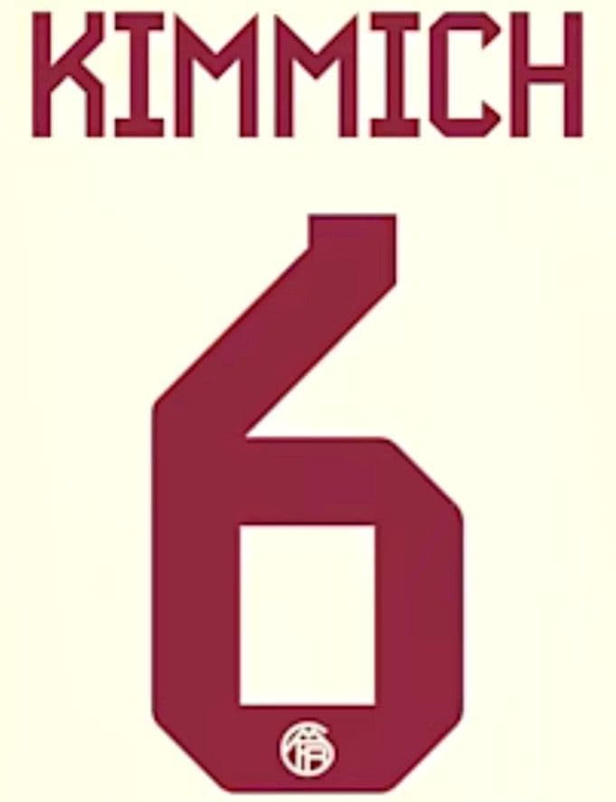 2023-24 Bayern Munich UCL Third Shirt KIMMICH 6 Official Football Name ...