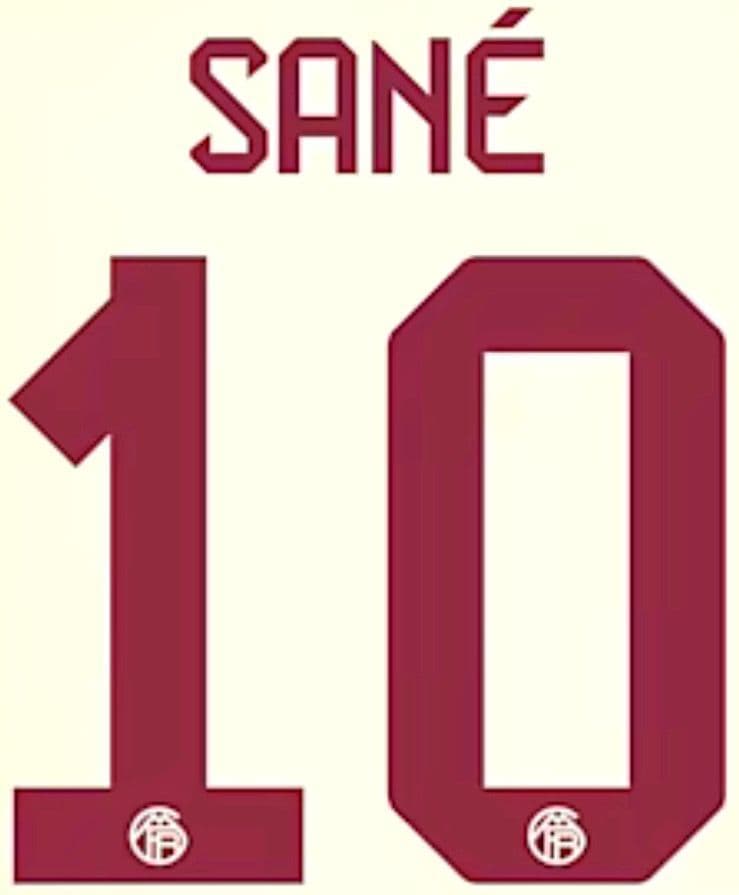 2023-24 Bayern Munich UCL Third Shirt SANE 10 Official Football Name ...