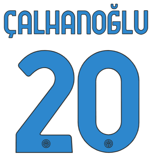 2023-24 Inter Milan Away Shirt CALHANOGLU 20 Official Player Issue Size ...