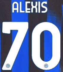 2023-24 Inter Milan Home Shirt ALEXIS 70 Official Player Issue Size Name Number Set