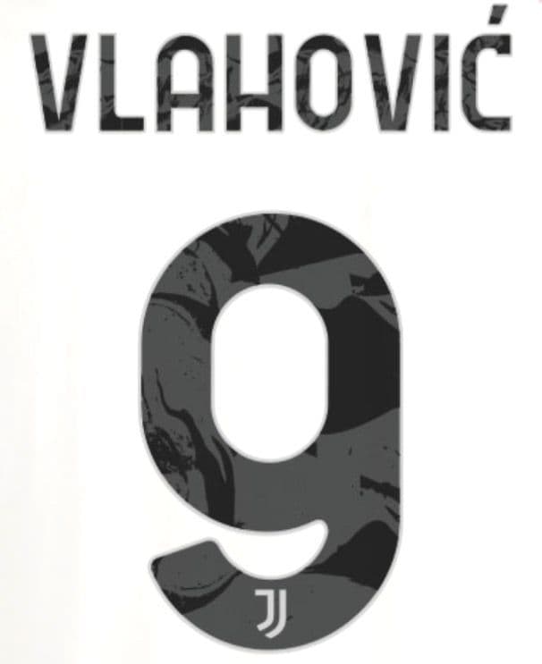 2023-24 Juventus Away Shirt VLAHOVIC 9 Official Player Issue Size Name ...