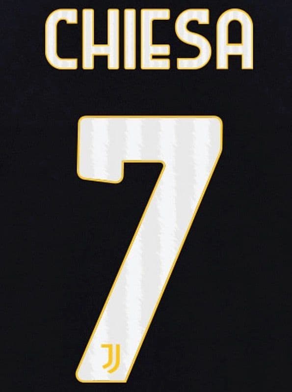 2023-24 Juventus CHIESA 7 Home Shirt Official Player Issue Size Name ...