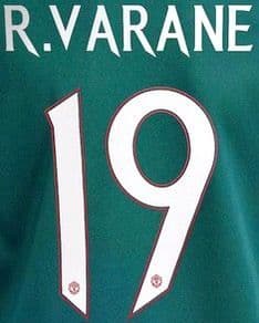 2023-24 Manchester United UCL & FA CUP Away Shirt R VARANE 19 Official ...