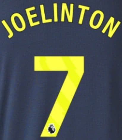 2023-24 Newcastle United Third Shirt JOELINTON 7 Official Player Issue ...