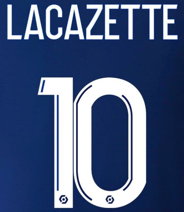 2023-24 Olympique Lyonnais Lyon LACAZETTE 10 Third Shirt Official ...