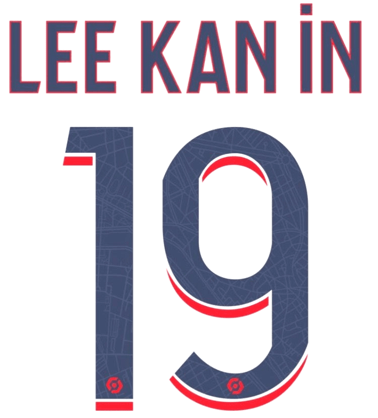 2023-24 PSG Paris LIGUE 1 Away Shirt LEE KAN IN 19 Official Player ...