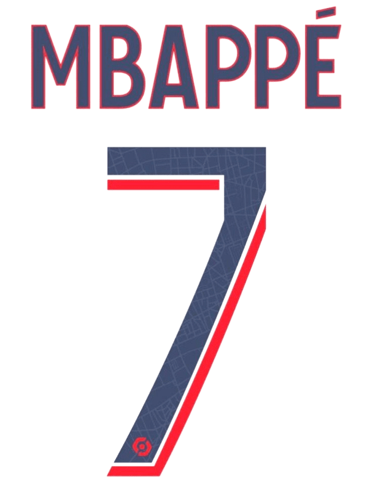 2023-24 PSG Paris LIGUE 1 Away Shirt MBAPPE 7 Official Player Issue ...