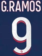 2023-24 PSG Paris LIGUE 1 Home Shirt G RAMOS 9 Official Player Issue ...